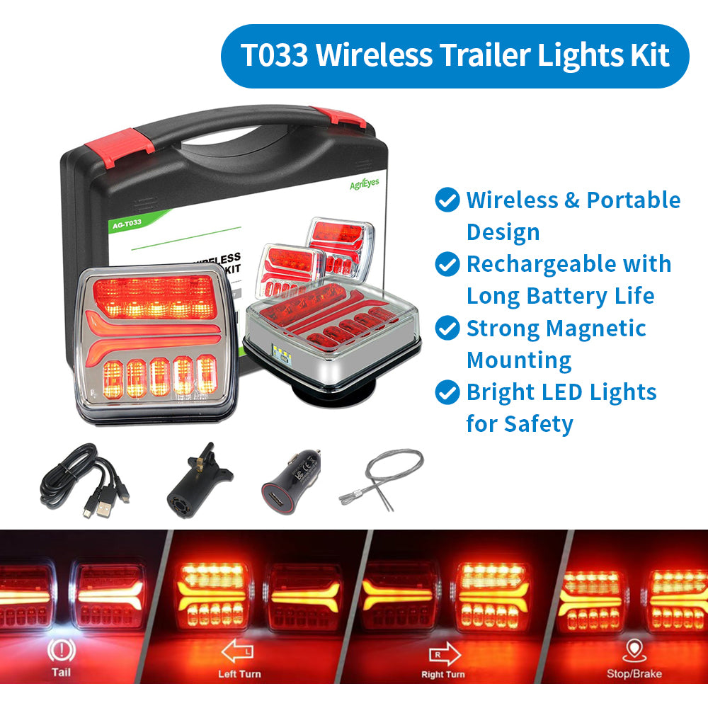 AgriEyes T312|T033| T28|T212 Halo Wireless Trailer Lights Kit – Portab